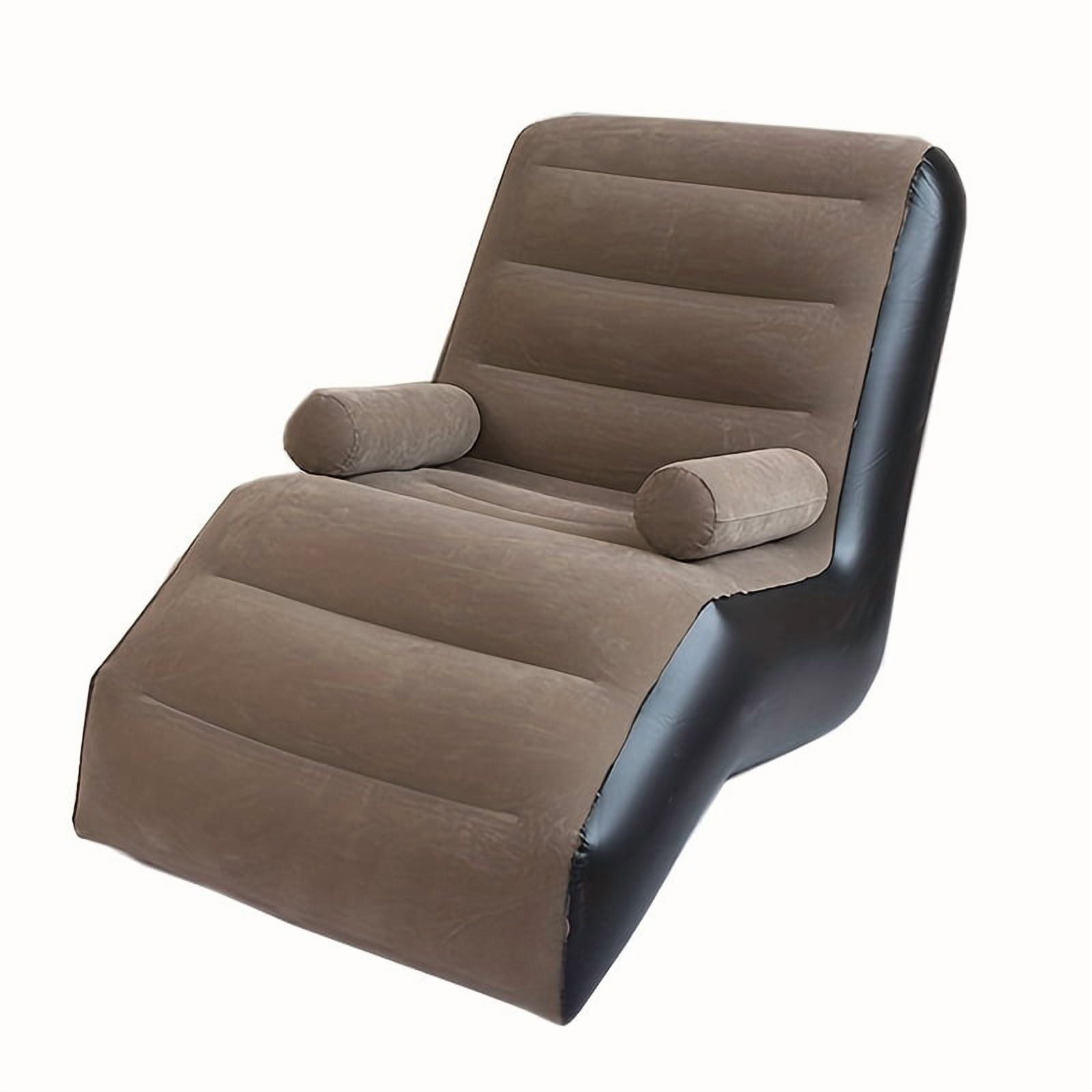 Ergonomic S-Shaped Inflatable Armchair with PVC Bracket, Adult Comfort ...