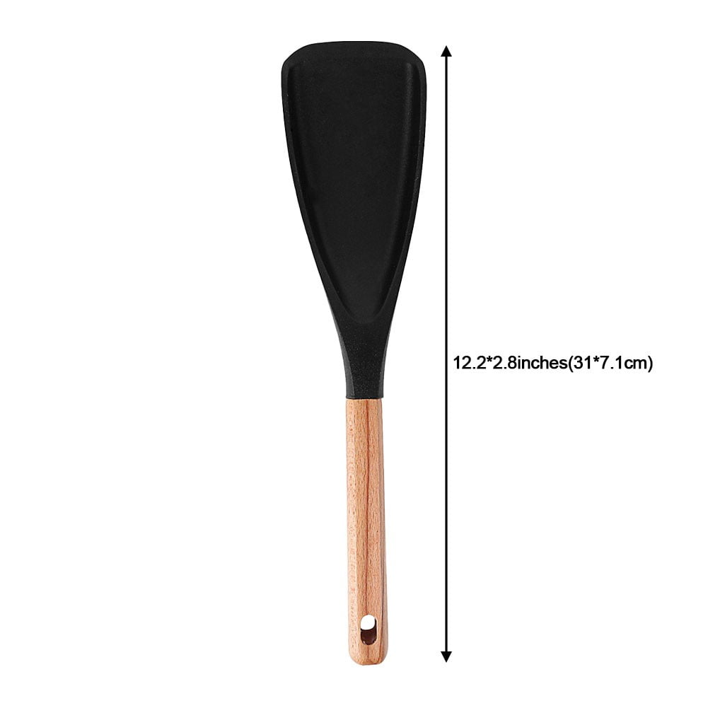 Ergonomic Silicone Rice Paddle & Pasta Spoon Set:Heat Resistant & Easy ...