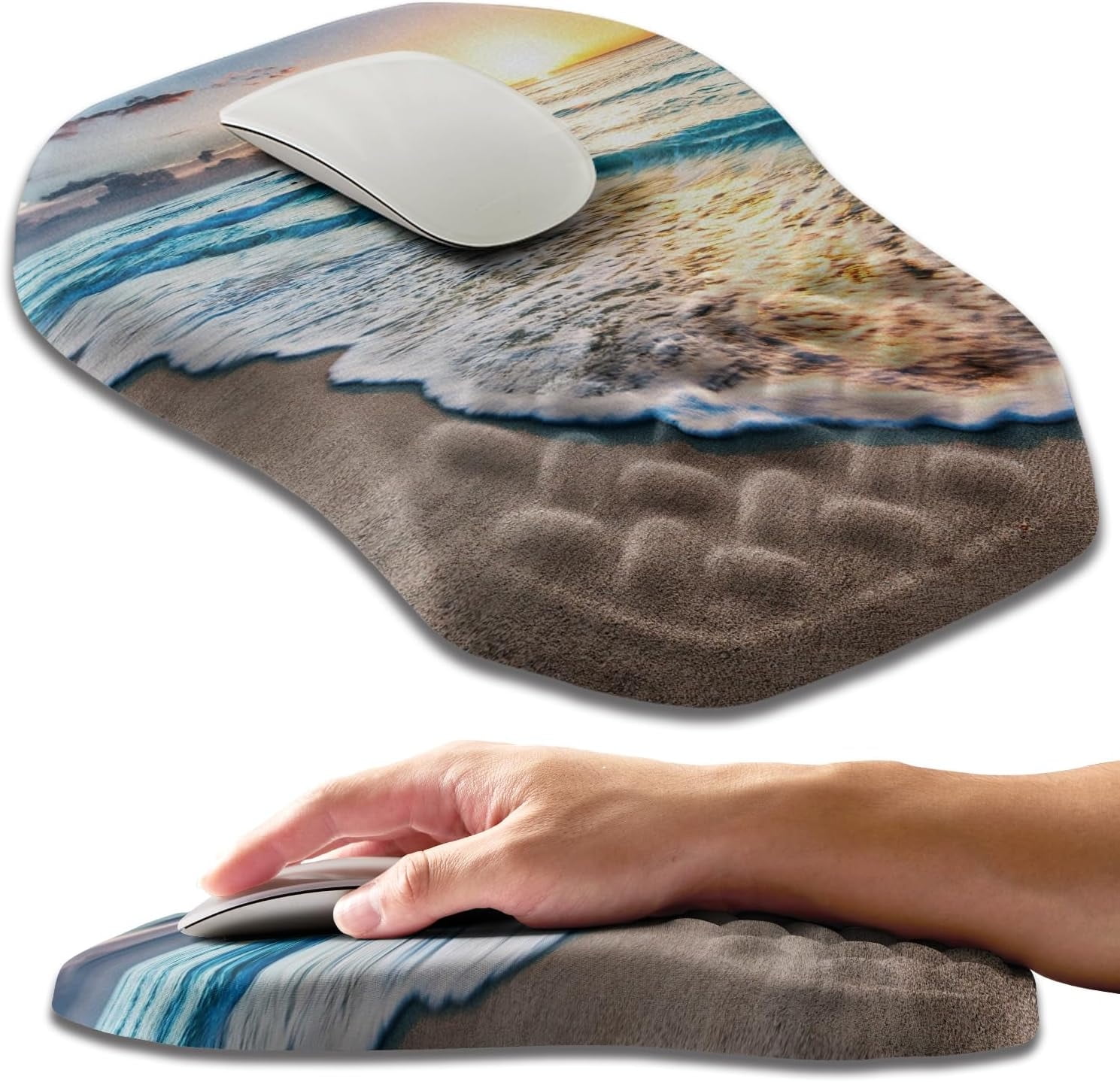 Ergonomic Slope Mouse Pad Wrist Support, Wrist Rest Mousepad for Carpal ...