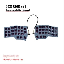 CORNE V4 Complete Split Keyboard Kit with Stand, Hot-Swap RGB ...