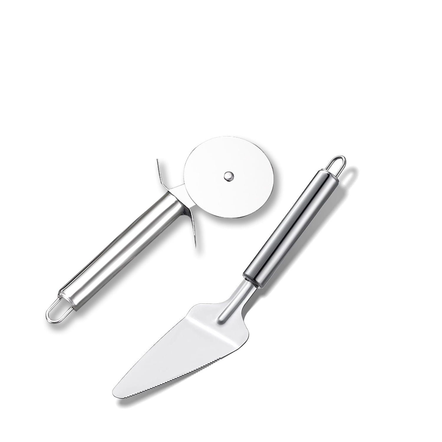 GoXteam Pizza Cutter, Pie Spatula Serrated and Pizza Cutter Knife ...