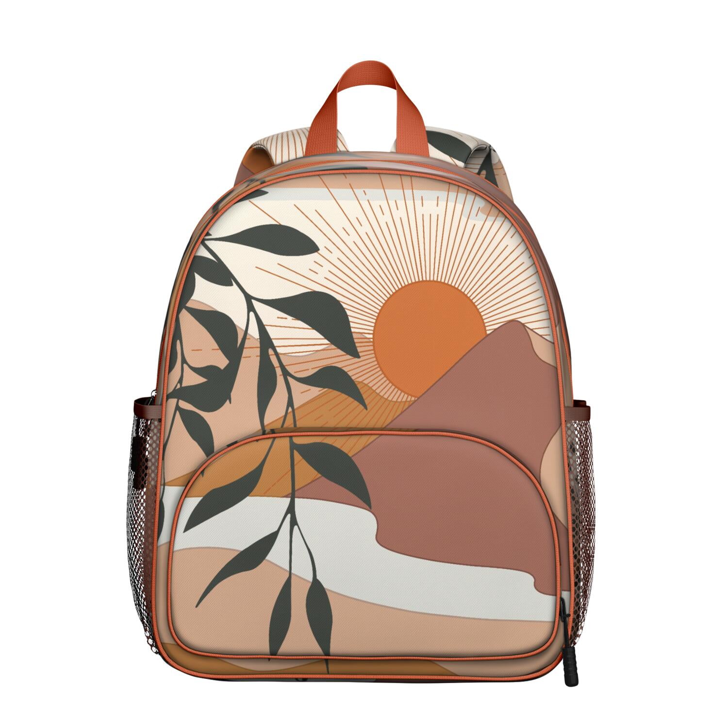 Ergonomic Student Backpack with Rooster and Country Farmhouse Print ...