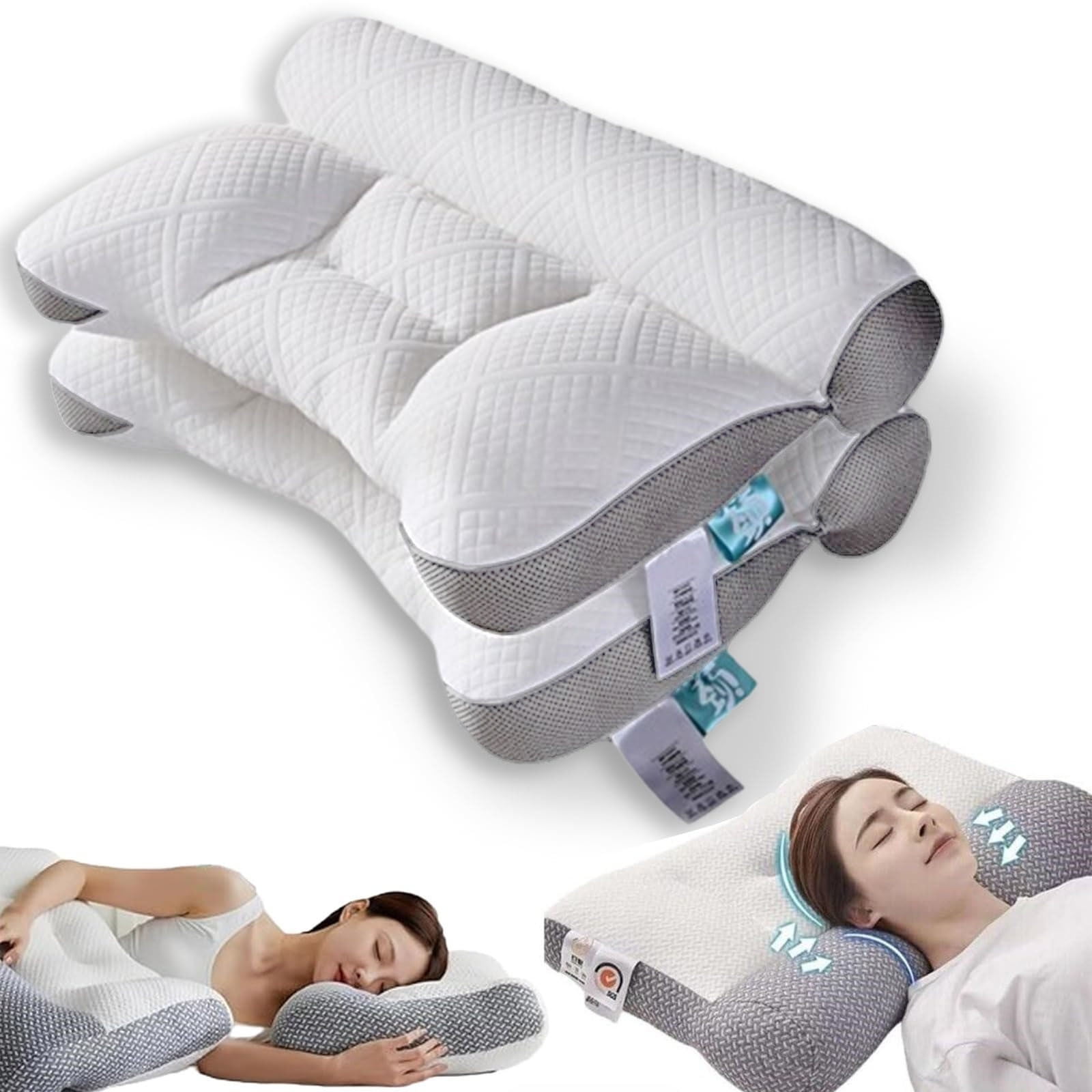Ergonomic Support Pillow for Enhanced Sleeping Comfort and Posture ...