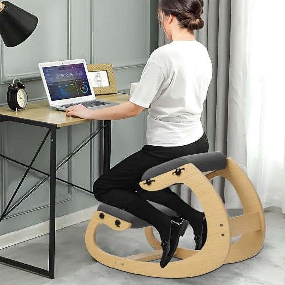 Ergonomic Swing Kneeling Chair, Office Sitting Posture Correction Chair ...