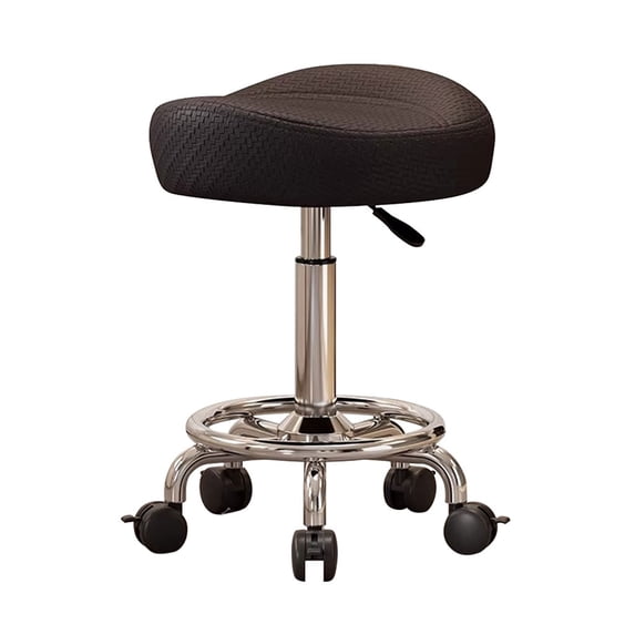Ergonomic Swivel Rolling Chairs Saddle Stool Height Adjustable,Office ...