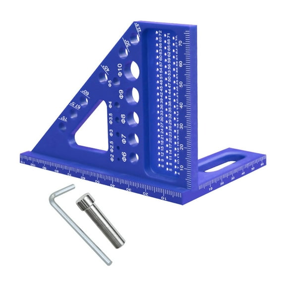Ergonomic Triangle Ruler Tool Featuring Measurement Marking And ...