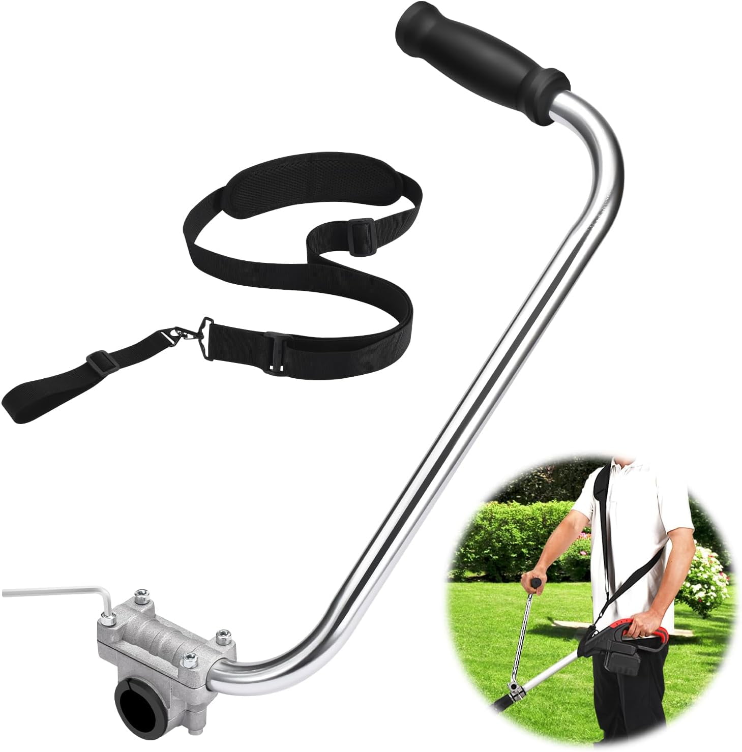 Ergonomic Trimmer Grip, String Trimmers Handle with Shoulder Strap ...