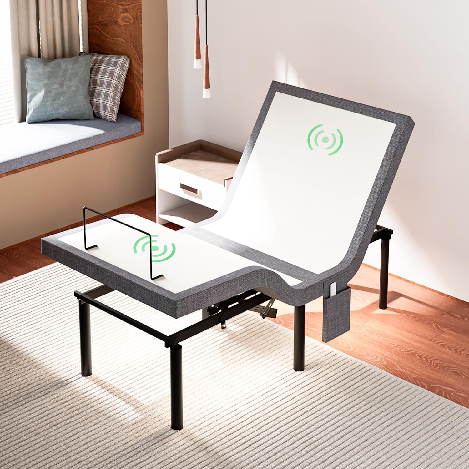 Ergonomic Twin XL Size Adjustable Bed, Zero Gravity Base for Stress ...