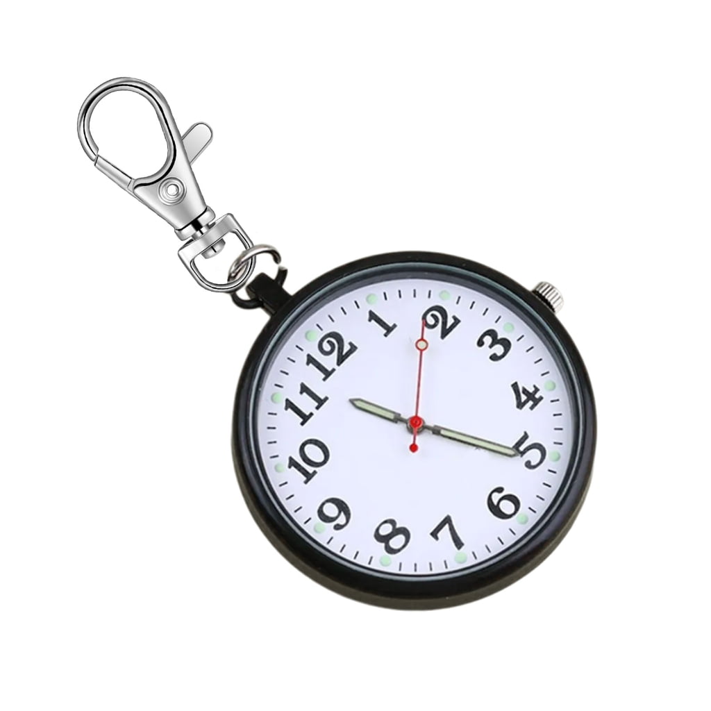 Ergonomic Unisex Keychain Pocket Watch With Large Clear Number For Easy ...