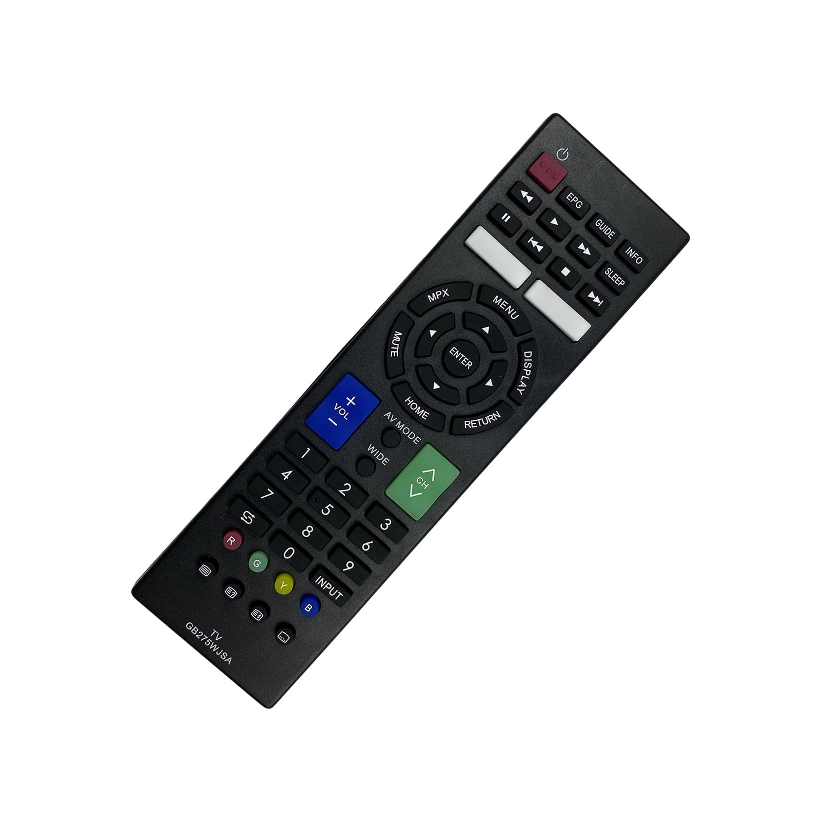 Ergonomic Universally Remote Control GB275WJSA Clear Button Layout Easy ...