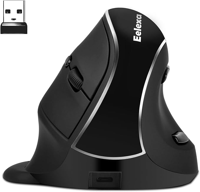 Ergonomic Vertical Mouse: 2.4G Bluetooth Dual Mode Optical Computer ...