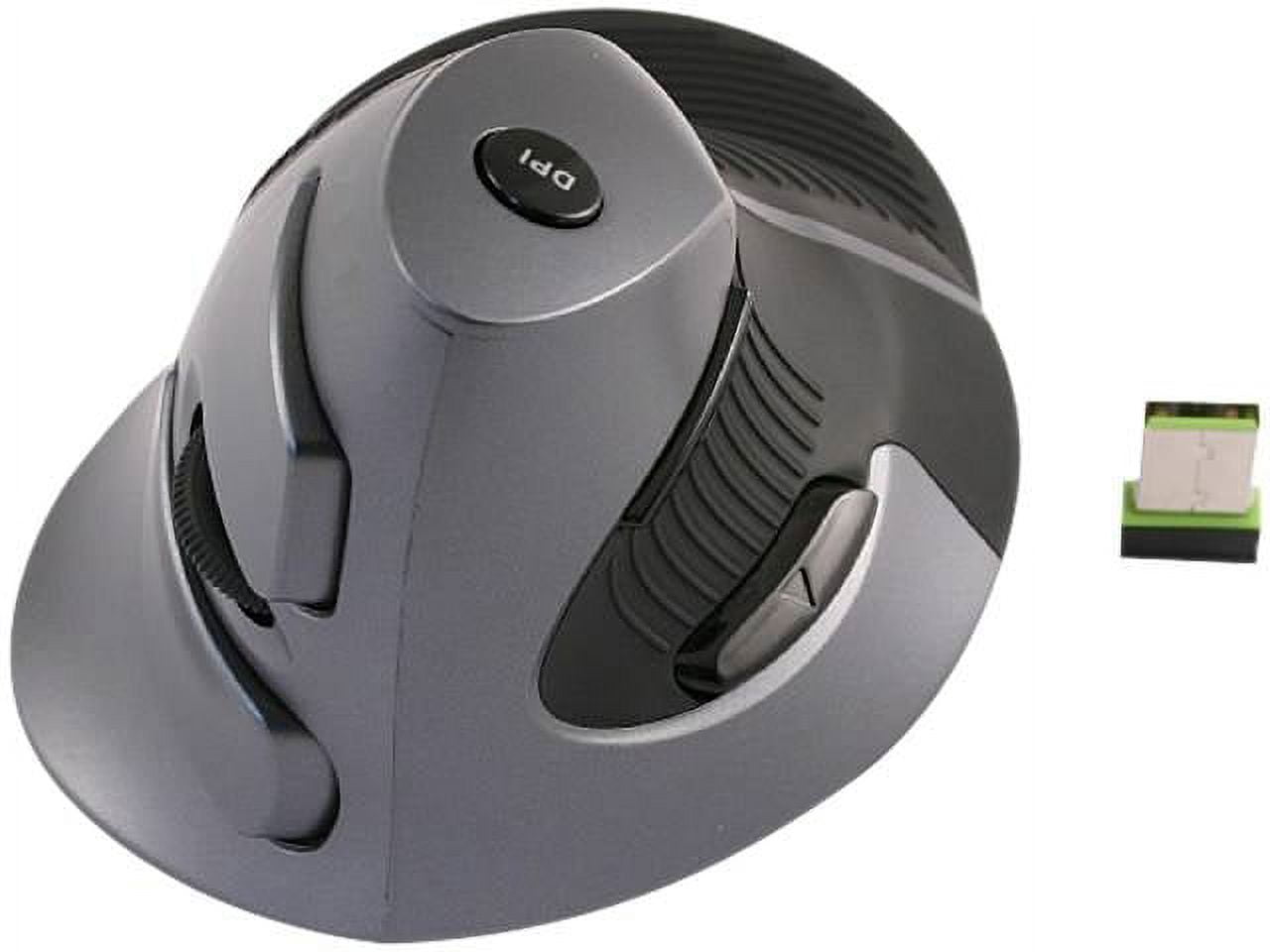 Ergonomic Vertical Mouse 5 Button Optical - Black - Walmart.com