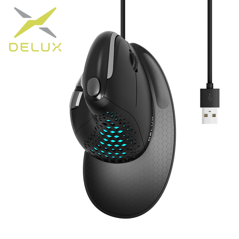 Ergonomic Vertical Mouse OLED Screen USB Wireless BT 5.0 Rechargeable ...