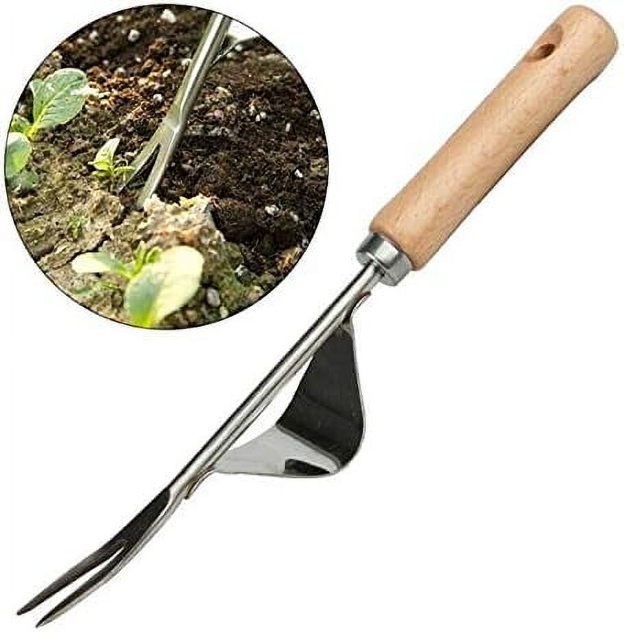 Ergonomic Weeding Tool for Garden, Manual Hand Weeder with Sharp Fork ...