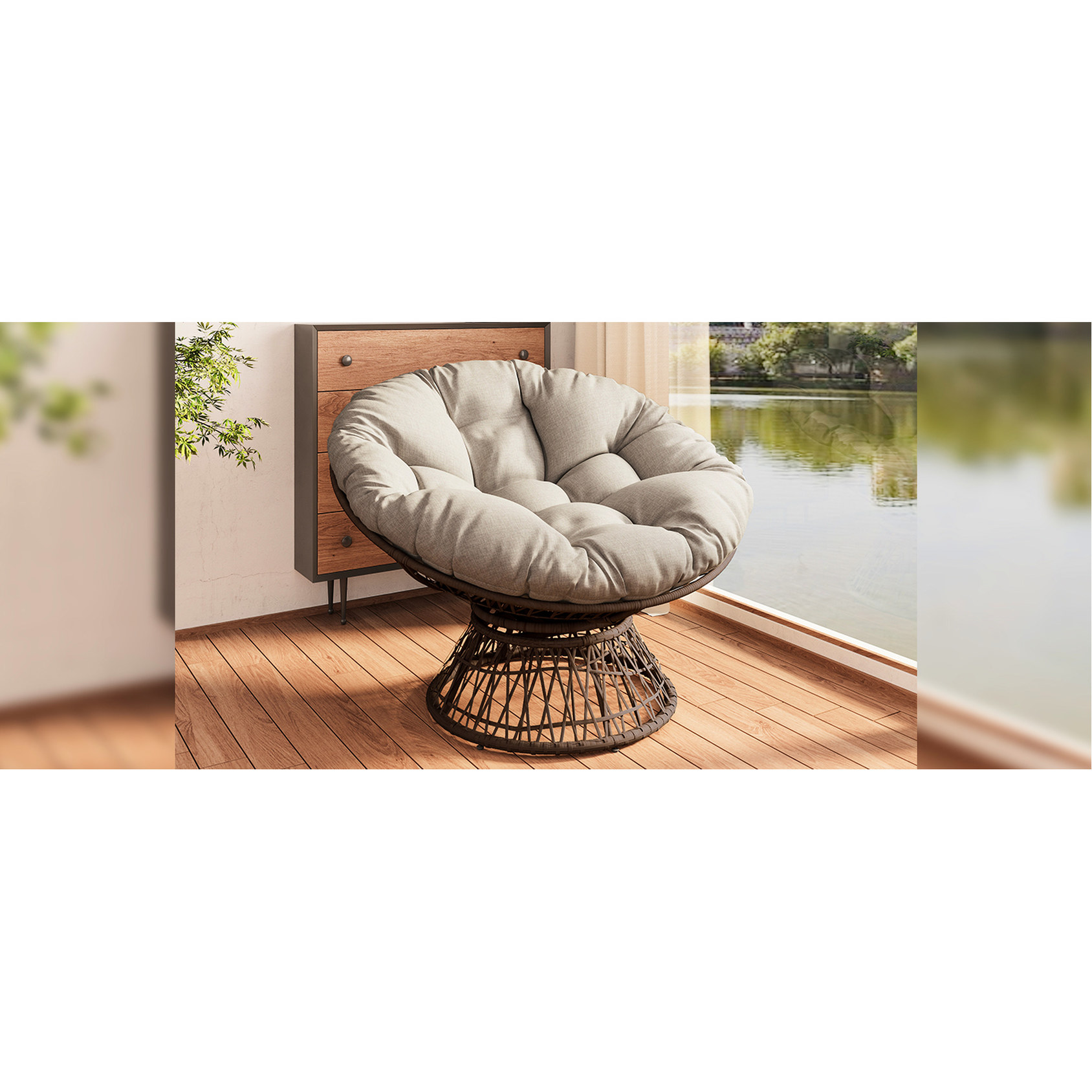 Ergonomic Wicker Structure | Adjustable Feet for Uneven Surfaces in ...