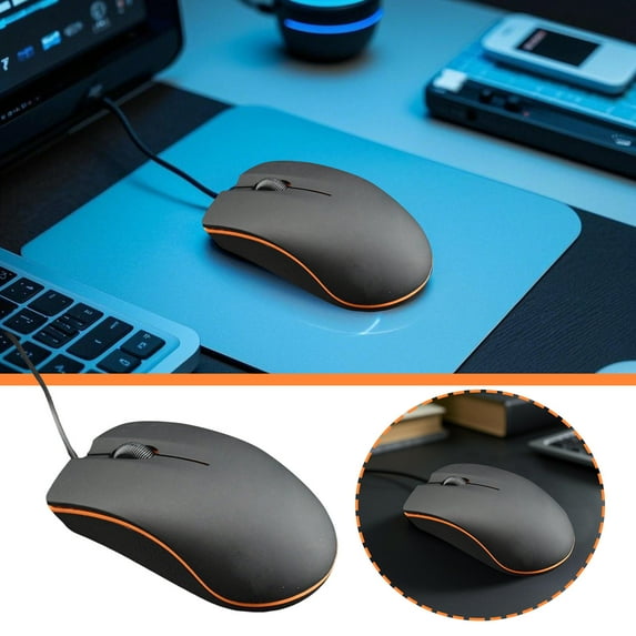 Ergonomic Wired Optical for Laptop and Desktop with Smooth Tracking and ...