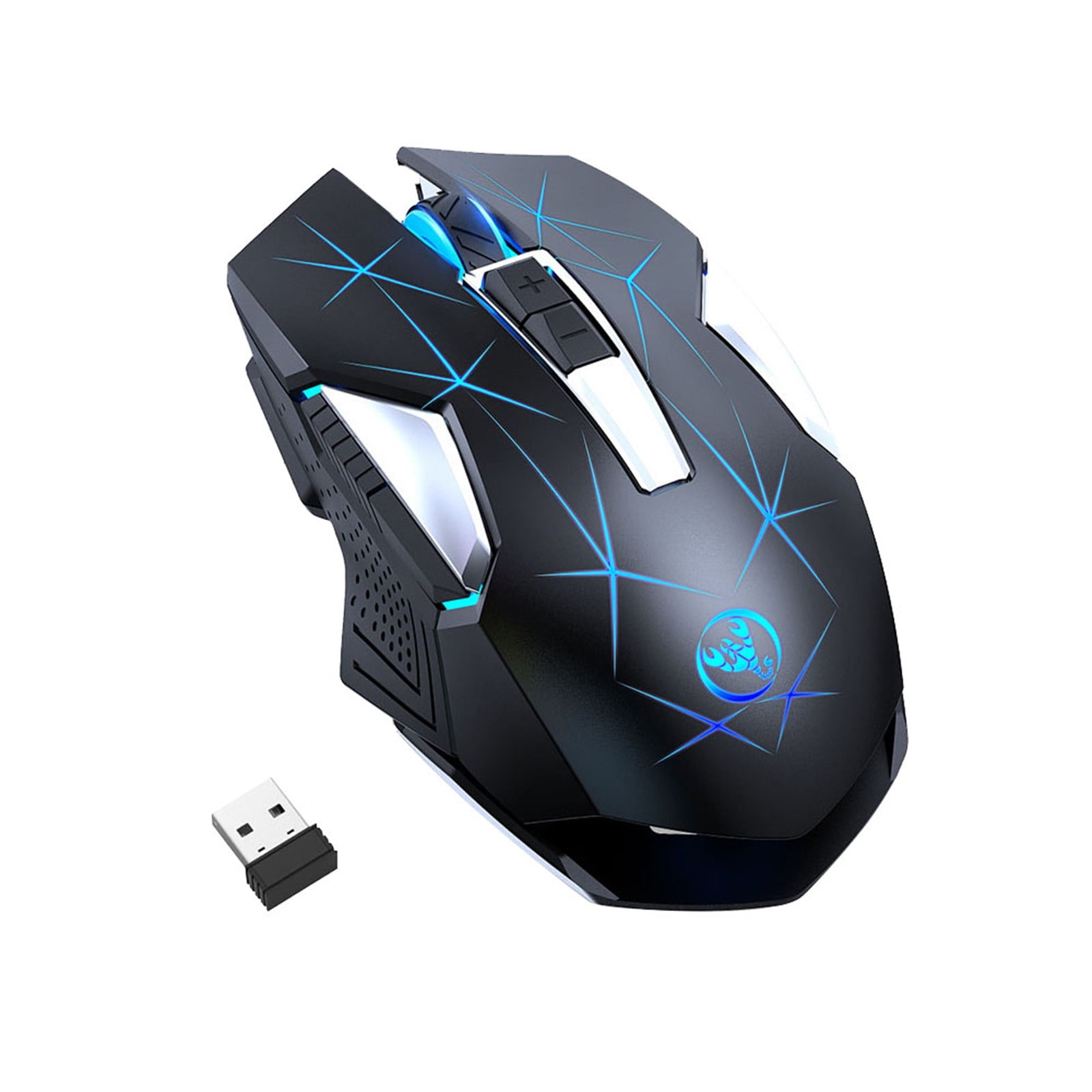 Ergonomic Wireless Computer with Adjustable DPI Built-in Rechargeable ...