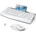 Ergonomic Wireless Keyboard Mouse Combo, Full Size Wireless Keyboard ...