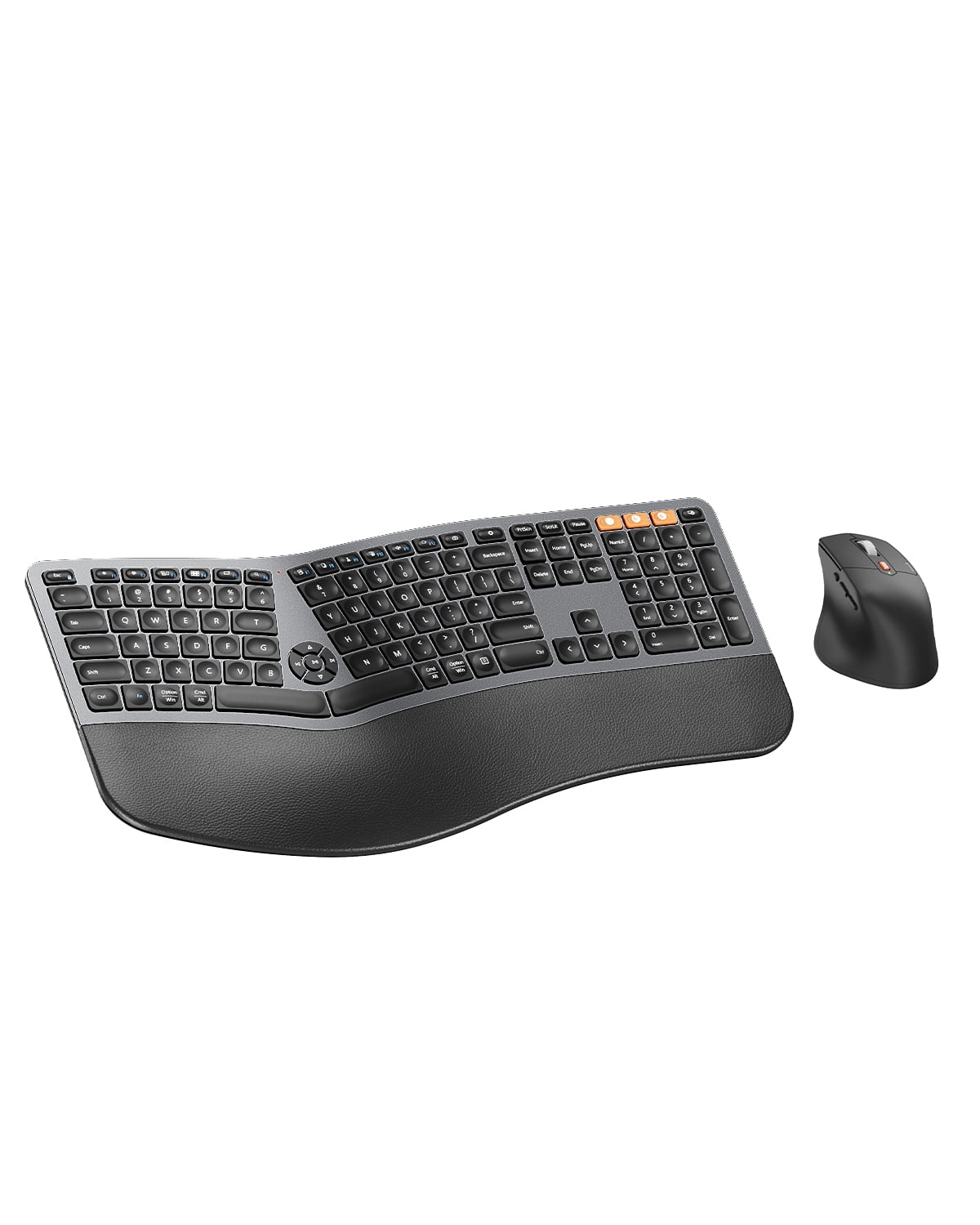 Ergonomic Wireless Keyboard Mouse Protoarc Ekm01 Plus Full Size Ergo Bluetooth Keyboard Mouse