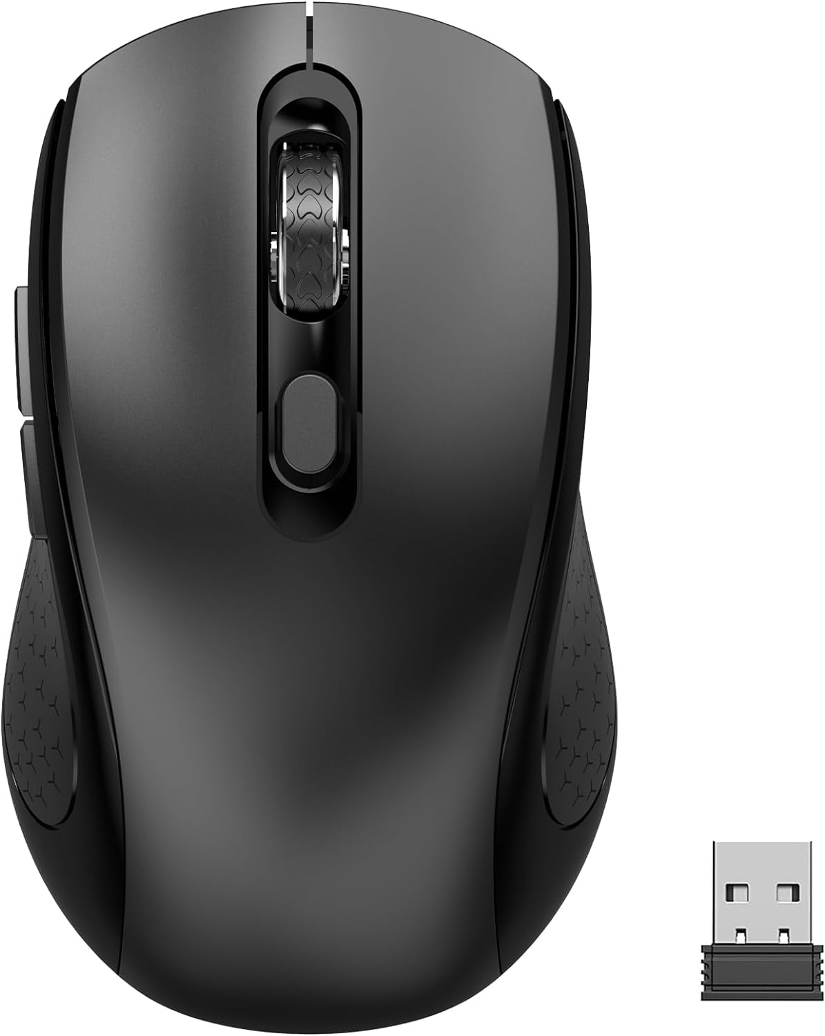 Ergonomic Wireless Optical Mouse Compatible with PC Laptop Mac ...
