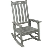 OverPatio Wooden Outdoor Rocking Chair, Patio Wide Seat Wooden Rocker ...