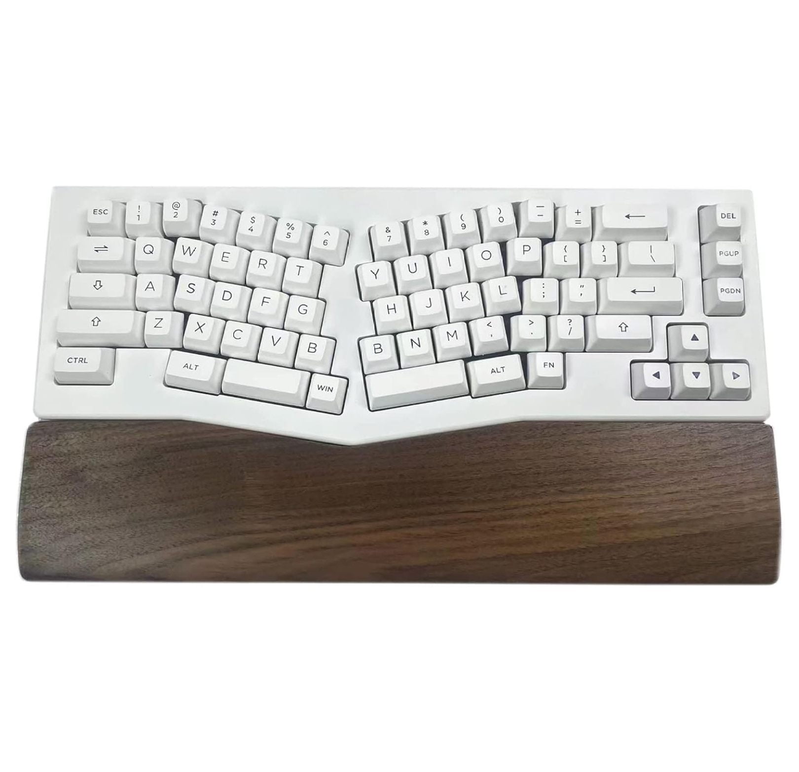 Ergonomic Wooden Wrist Rest Solid Wood Walnut for AKKO Alice Pro ...