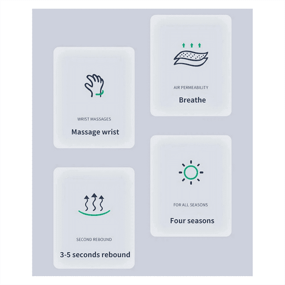 Ergonomic Wrist Pad Mouse and Keyboard Protection Rest Pad Massage ...