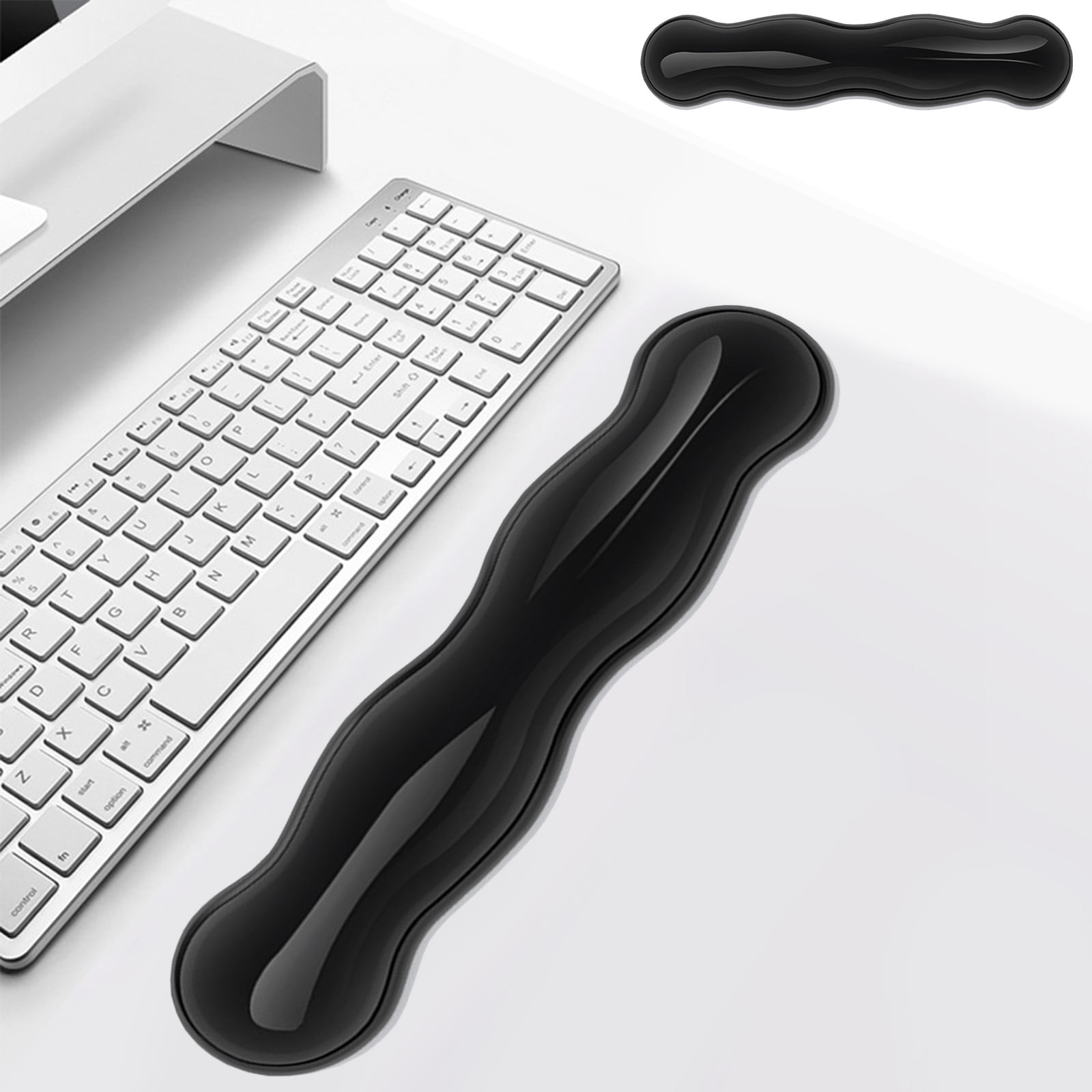 Ergonomic Wrist Rest, Soft Silicone Keyboard Support, Non-Slip Base ...