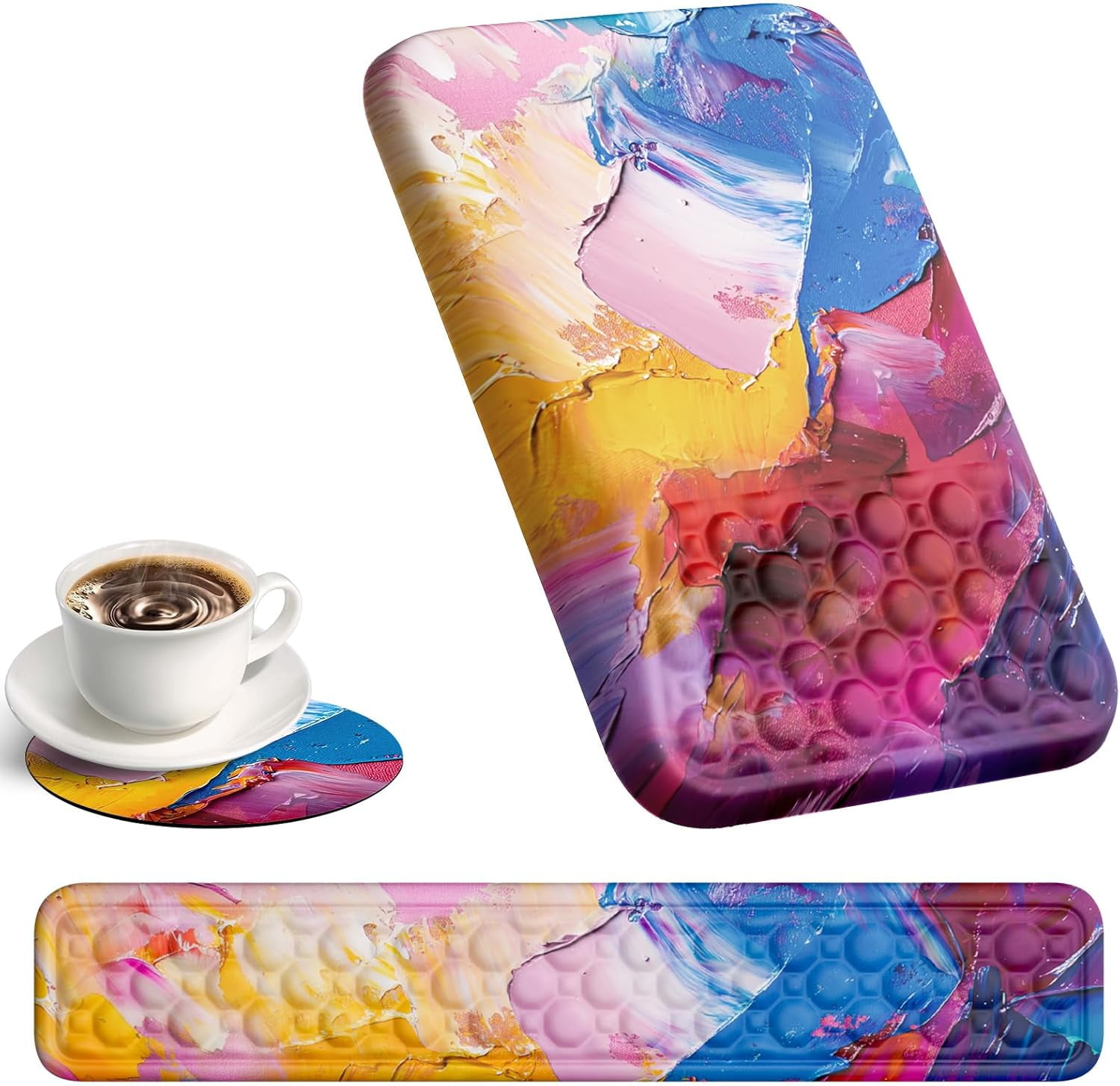 Ergonomic Wrist Rest for Computer Keyboard Pad, Large Arm Rest Wrist ...