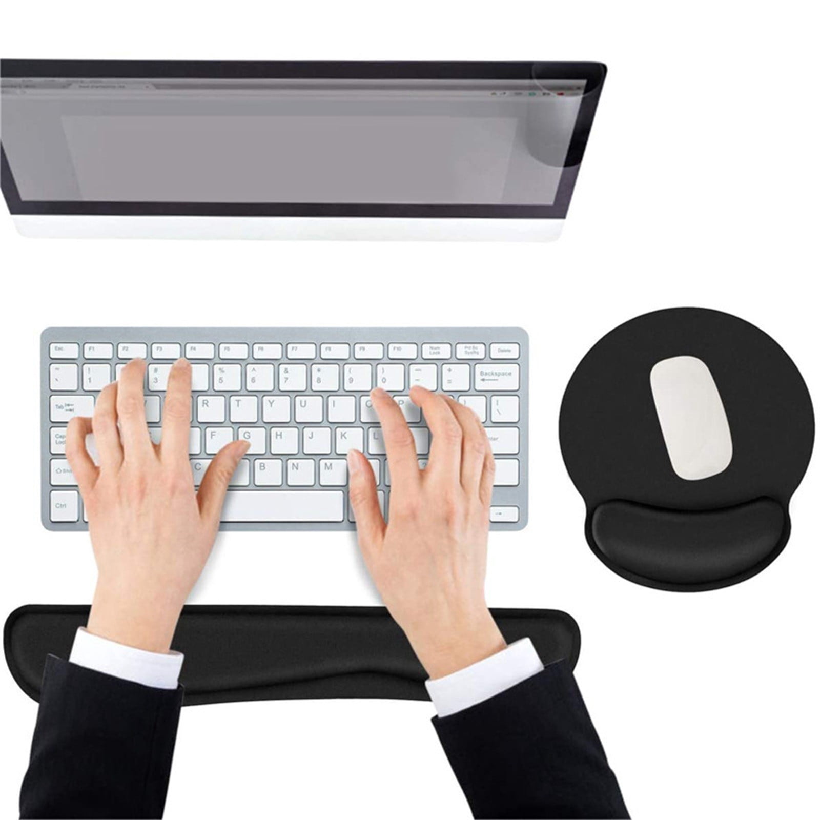 Ergonomic Wrist Support Pad, Memory Foam Wrist Rest, Split Design, for ...