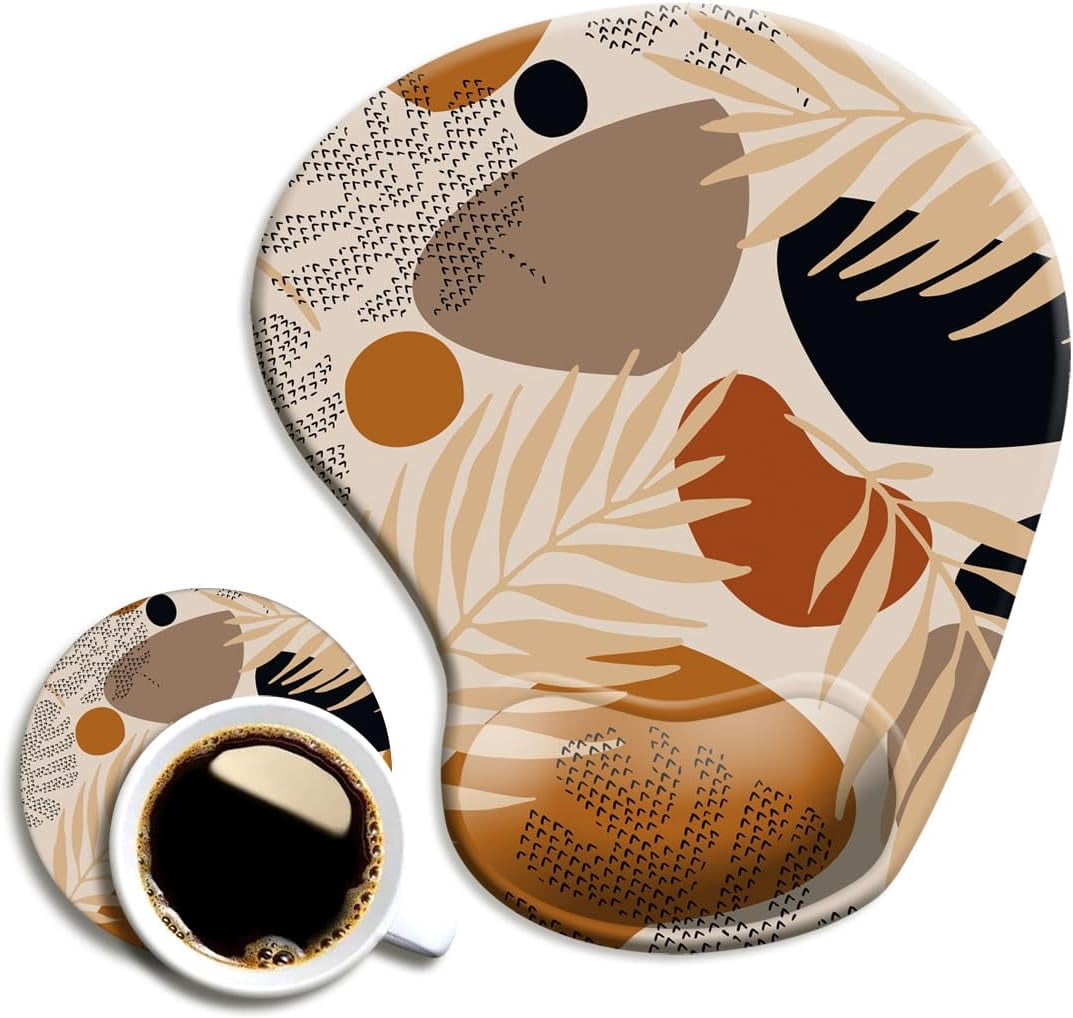 Ergonomic mouse pad with wrist rest, cute mouse pad with non-slip PU ...