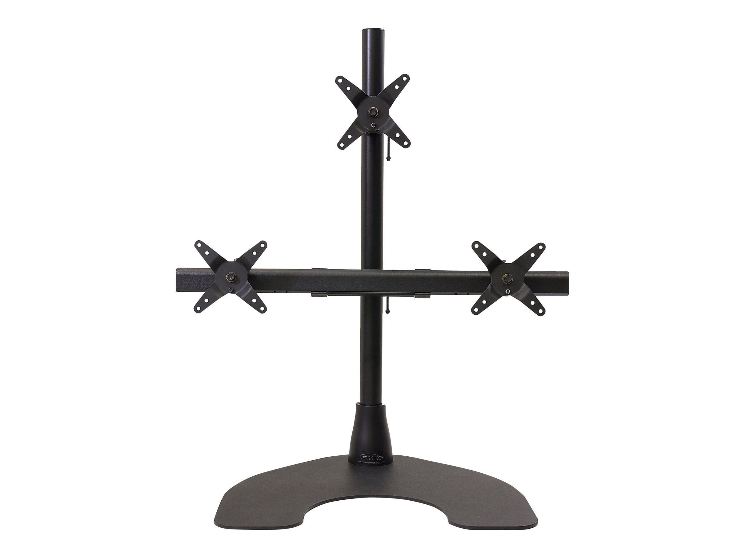 Ergotech 100-D28-B12 - Stand (pole, stand base) - for 3 LCD displays ...