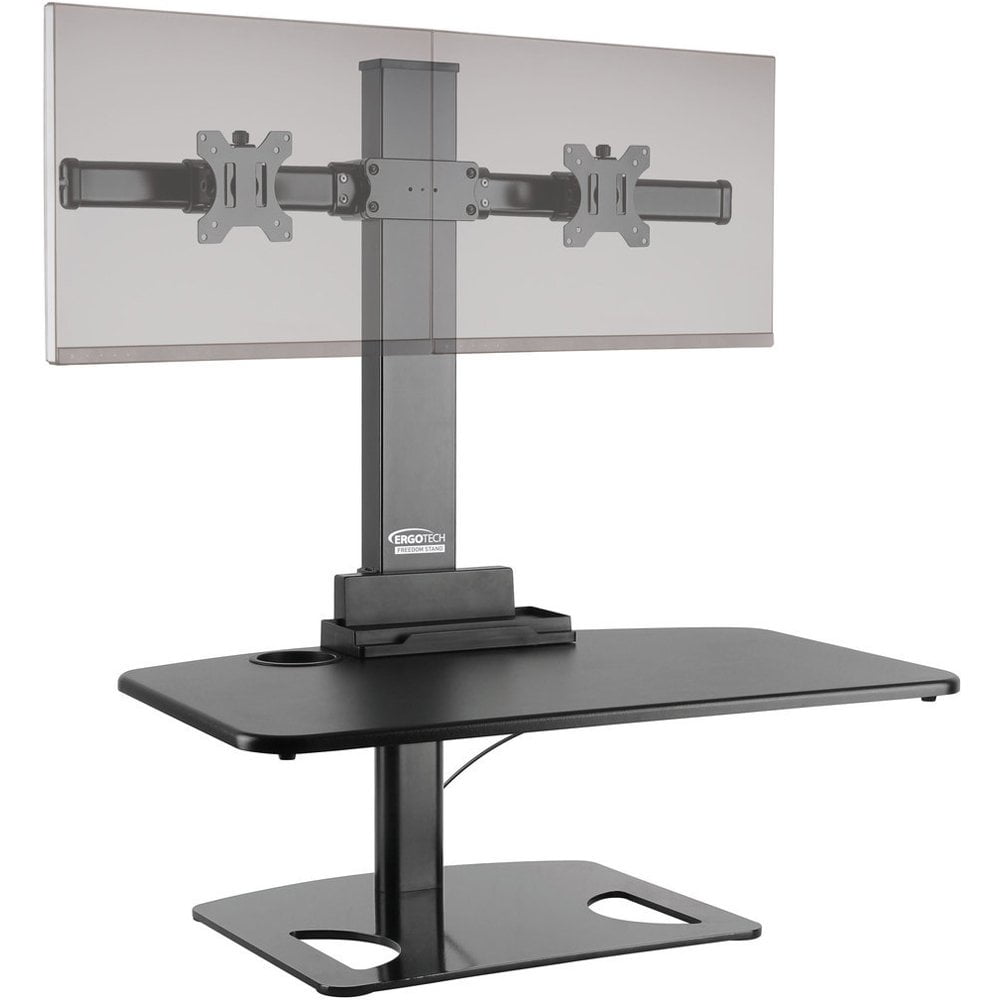 Ergotech FDM-STAND-2 Dual Freedom Sit-Stand Desk Workstation - Walmart.com