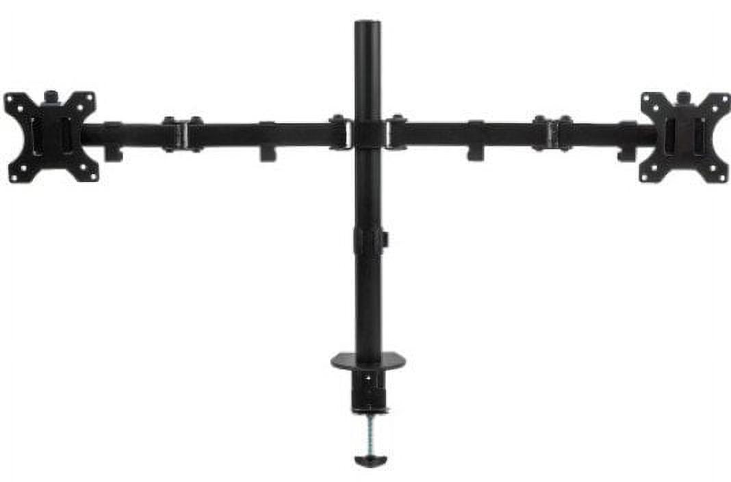 Ergotech Fully Articulating Dual Monitor Desk Stand - Black - Walmart.com