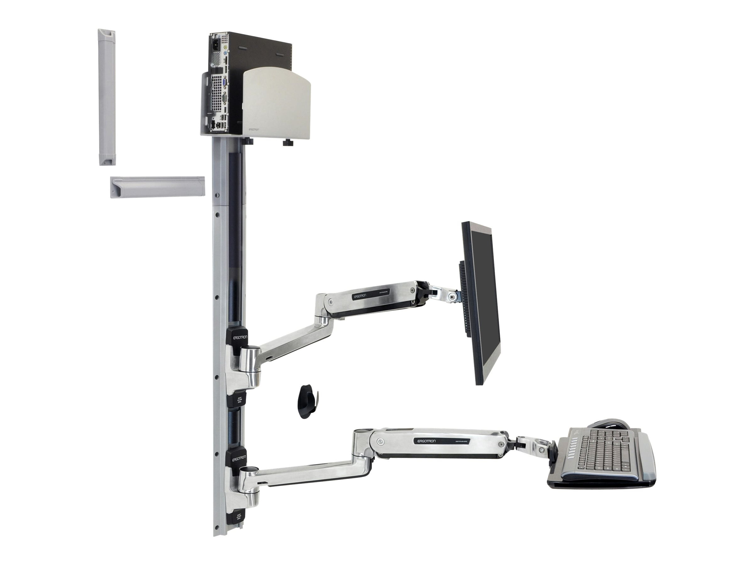 Ergotron 42" Screen 24.91 lb Load Capacity Wall Mount Track 45358026 ...