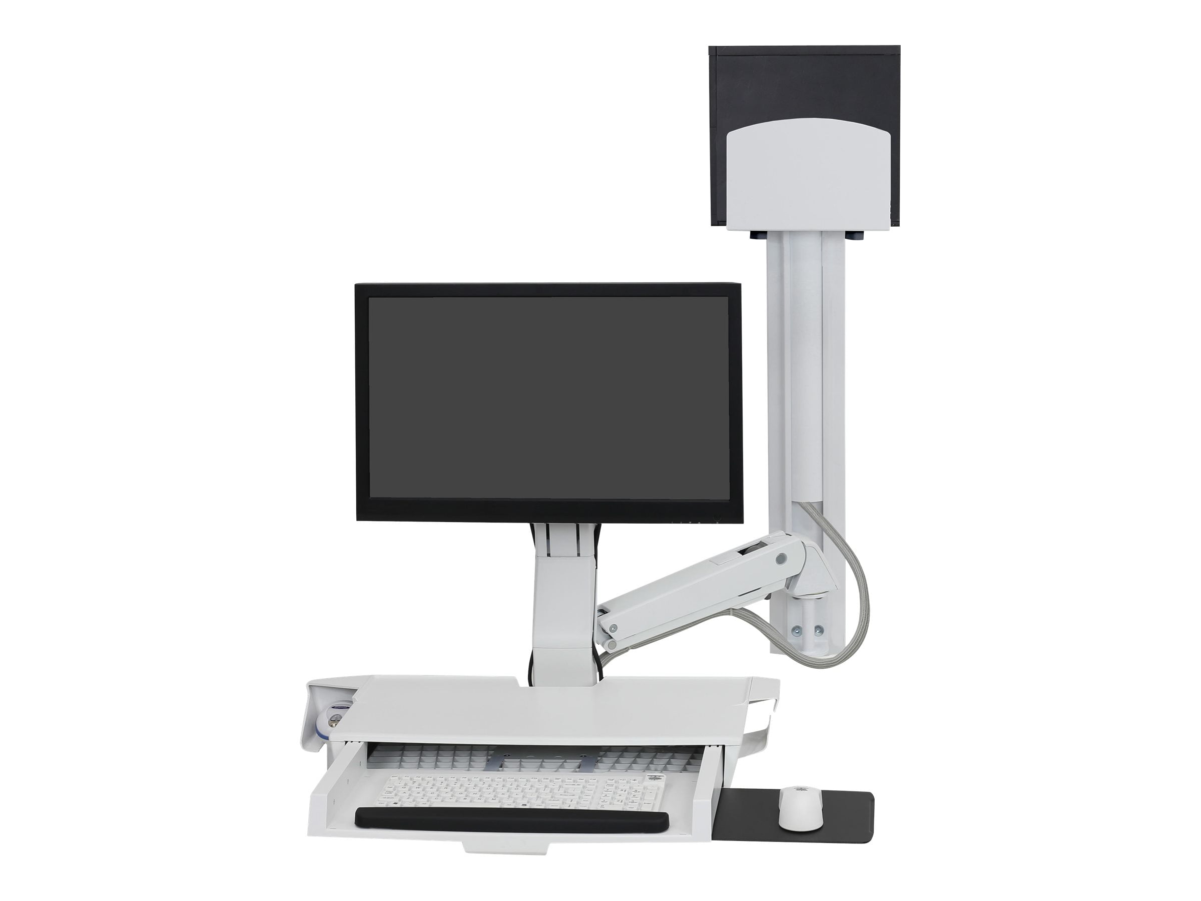 Ergotron 45-270-216 StyleView Sit-Stand Combo System with WorkSurface ...