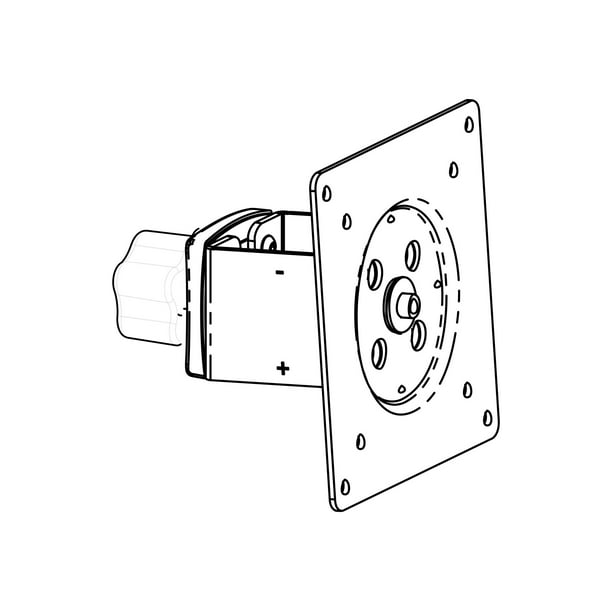Ergotron DS100 Sliding Display Bracket for 30" Displays - Walmart ...