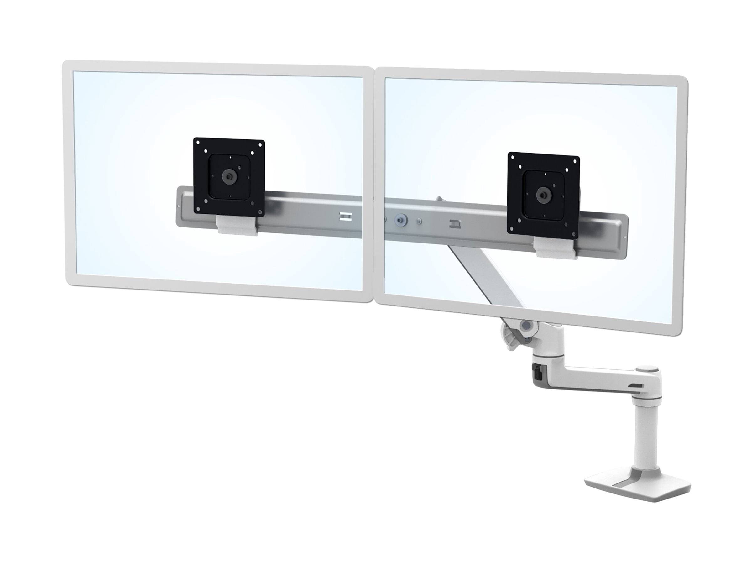 Ergotron LX - Mounting kit (dual direct arm, under mount c-clamp) - for ...