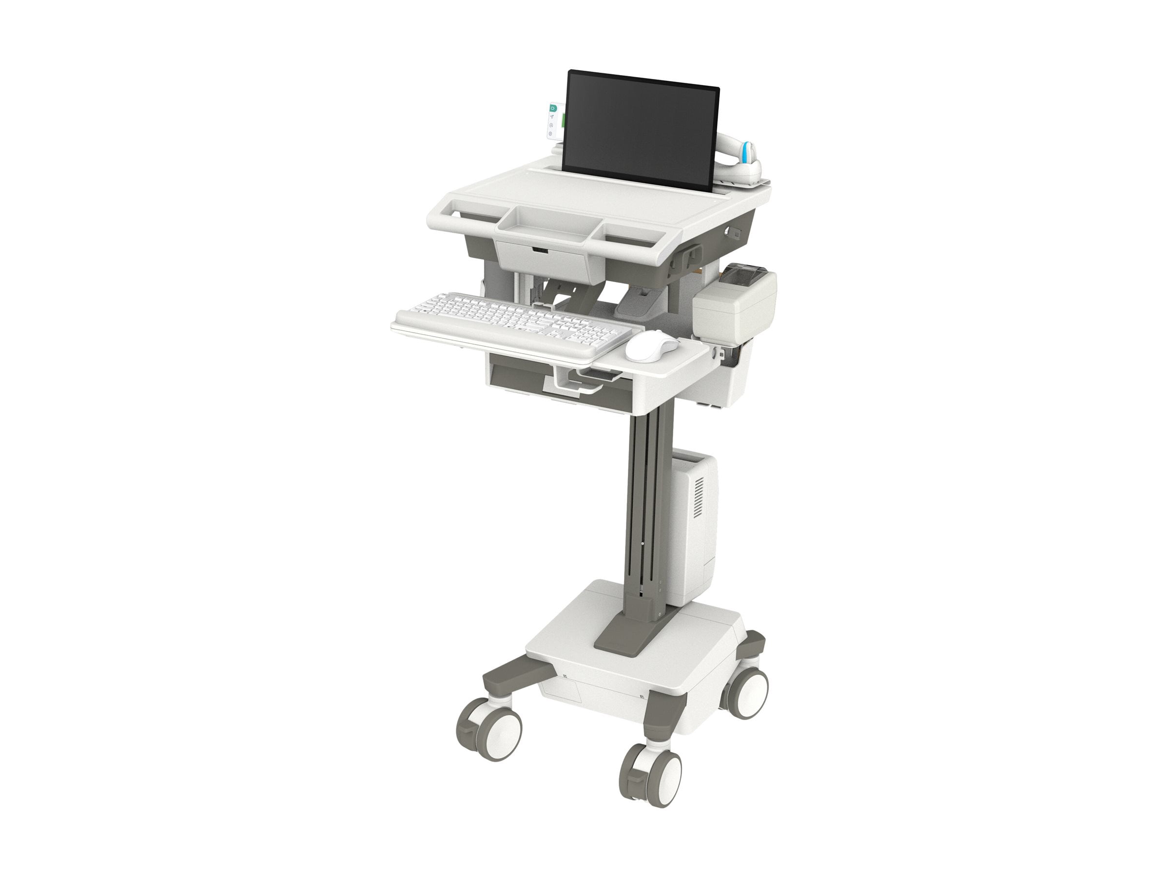 Ergotron Mosaic - Cart - for notebook / keyboard / mouse - lockable ...