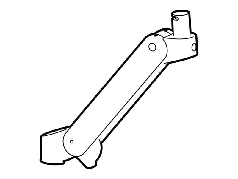 Ergotron Mounting Arm for Mounting Pole, Mount Extension - Dark Gray ...