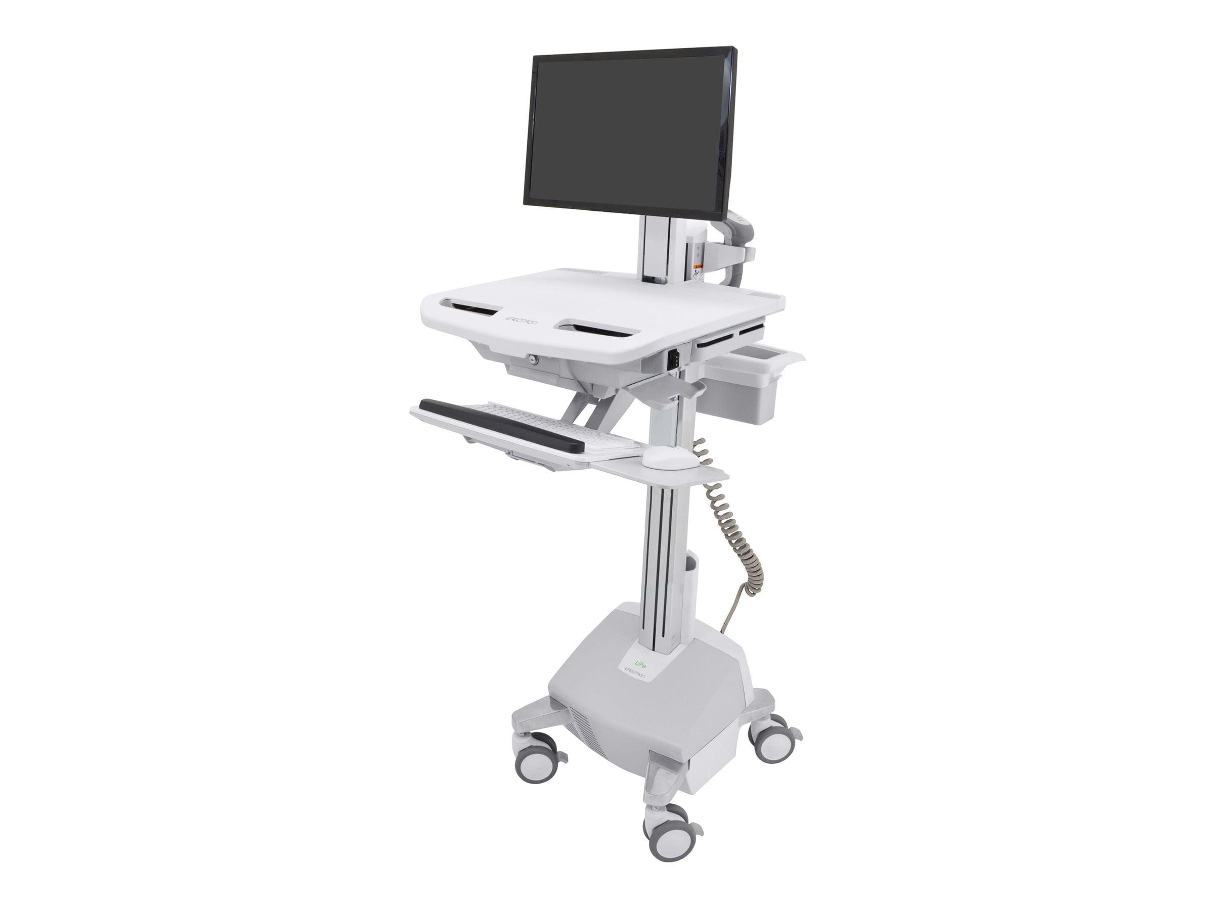 Ergotron StyleView Cart with LCD Pivot, LiFe Powered - Cart - open ...