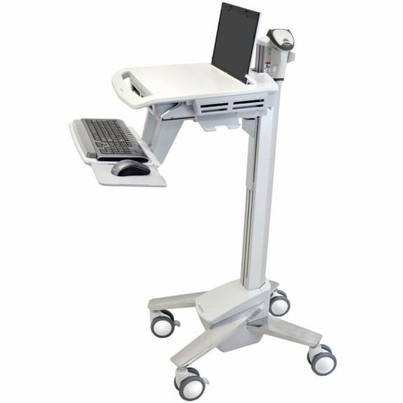 "Ergotron StyleView sv40 Medical Laptop Cart, Up to 17.3"" Screen, Gray ...