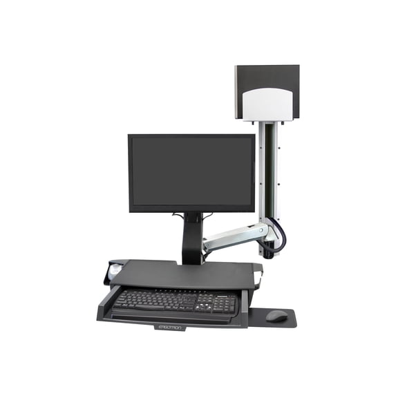 Ergotron StyleView Multi Component Mount for CPU, Flat Panel, Mouse ...