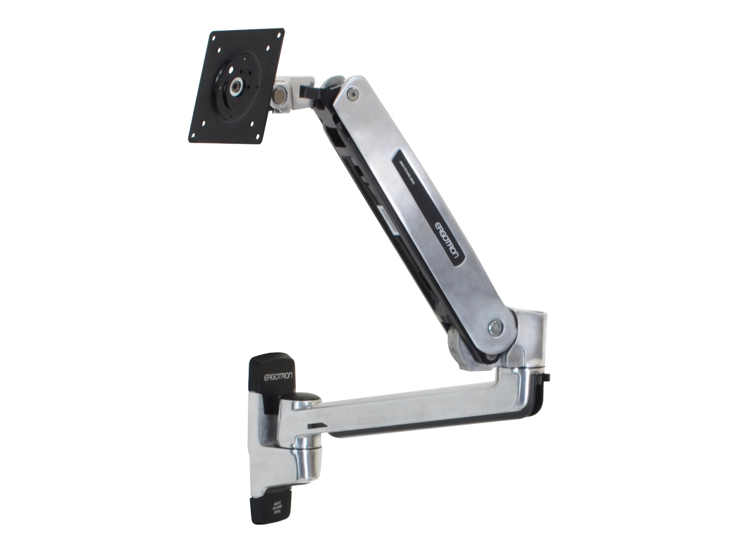 Ergotron Wall Mount for Flat Panel Display - Polished Aluminum ...