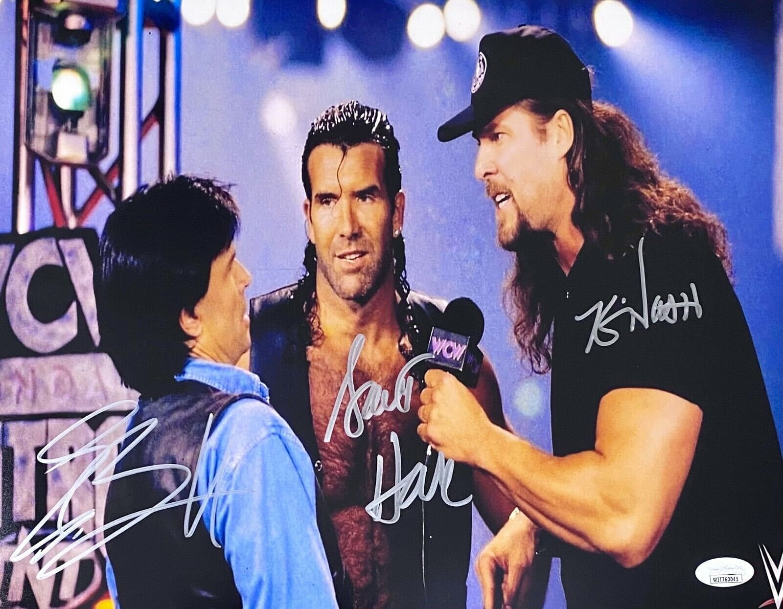 Eric Bischoff Scott Hall & Kevin Nash Signed 11x14 Photo JSA Authen WWE ...