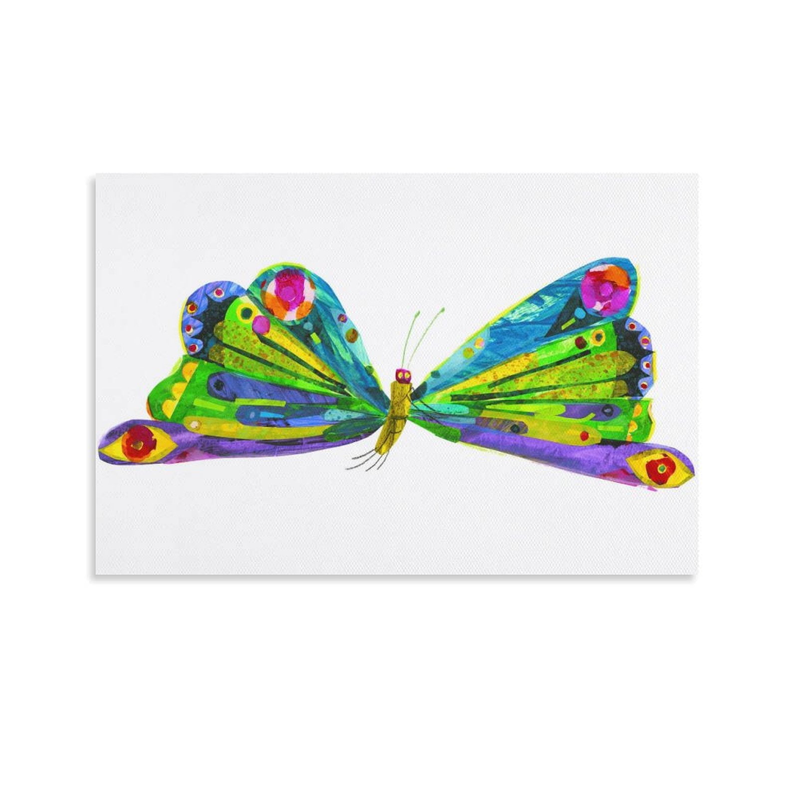 Eric Carle Illustration Butterfly Print Children's Education Posters ...