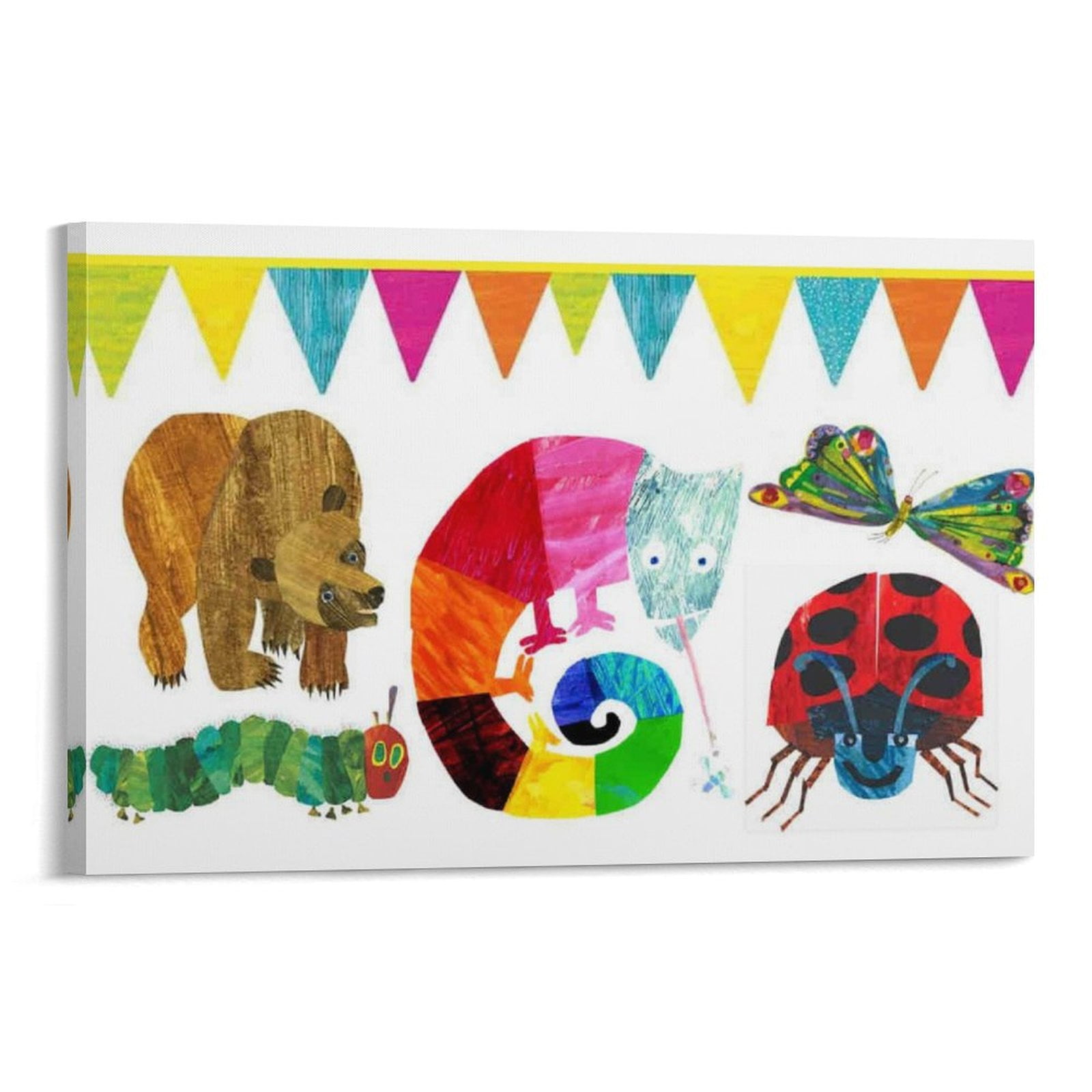 Eric Carle Illustration Print Children's Education Posters (4) Canvas ...