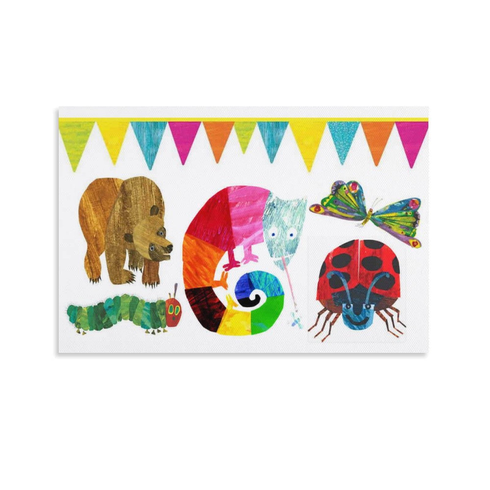 Eric Carle Illustration Print Children's Education Posters (42) Picture ...