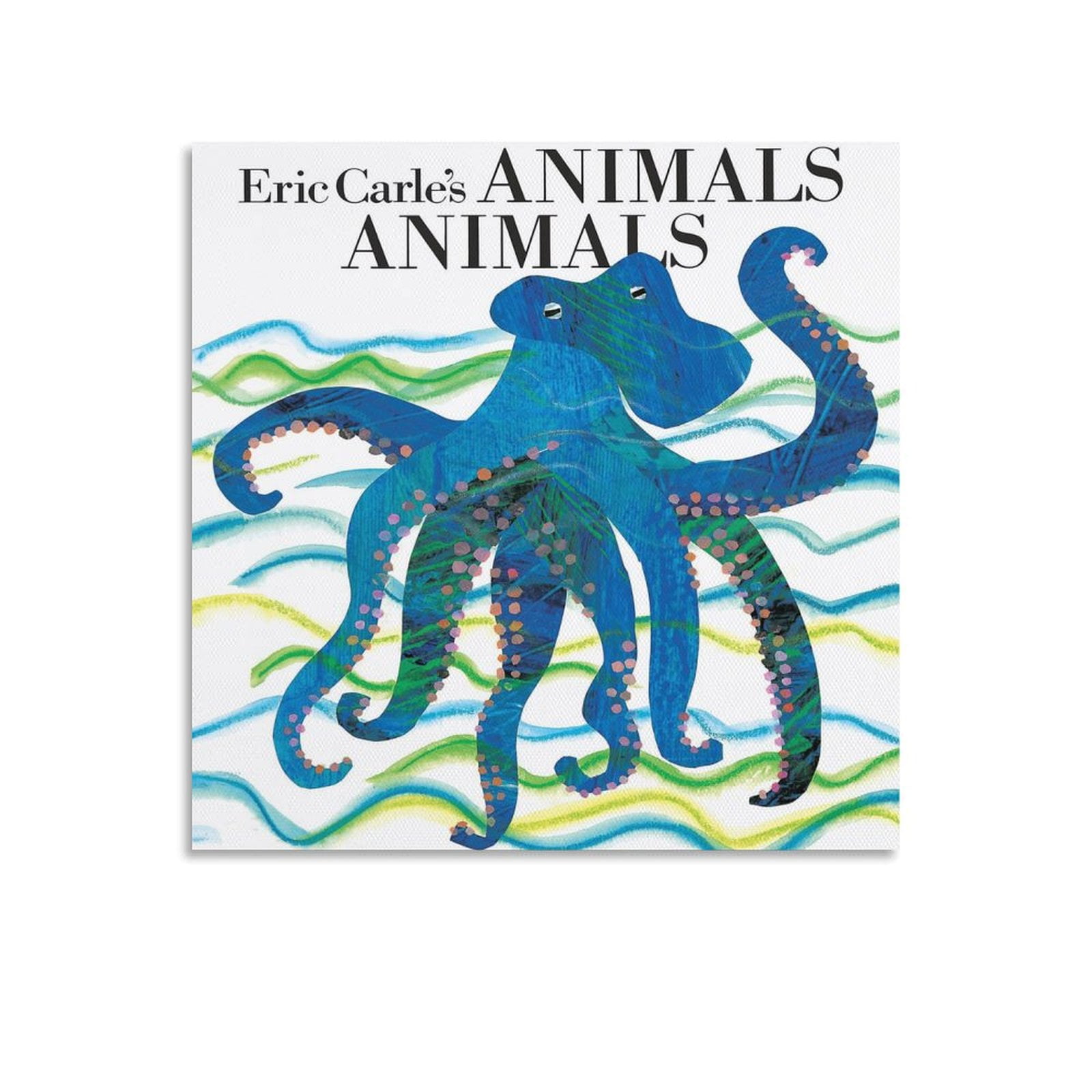 Eric Carle Illustration Print Children's Education Posters (7) Canvas Art Poster and Wall Art ...