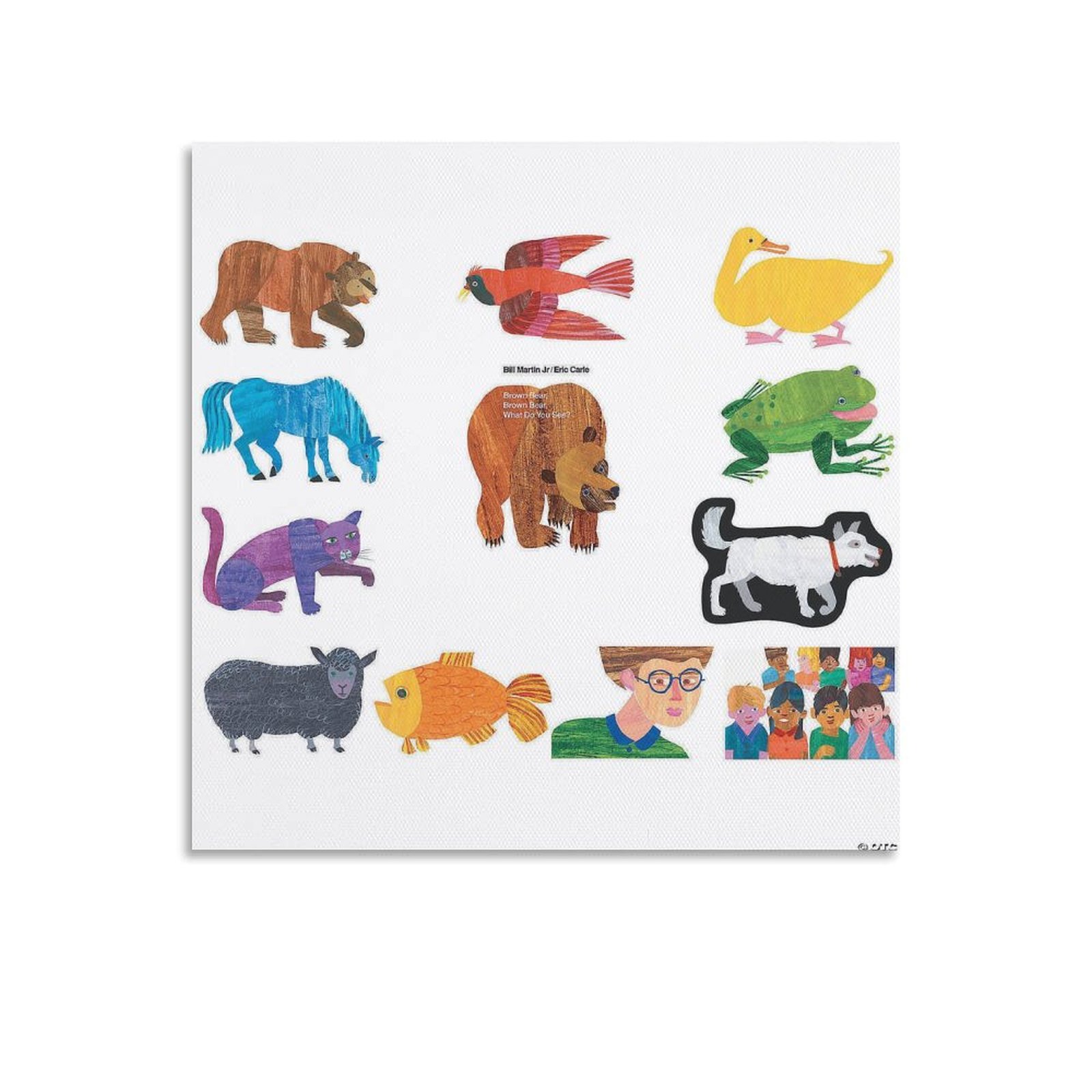 Eric Carle Illustration Print Children's Education Posters (85 ...